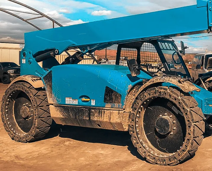 Solid Telehandler Tires - Forget Flat Tires Go Solid - Evolution Wheel